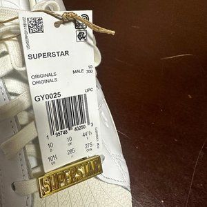 adidas | Shoes | Adidas Mens White Gold Originals Superstar Gy025 ...